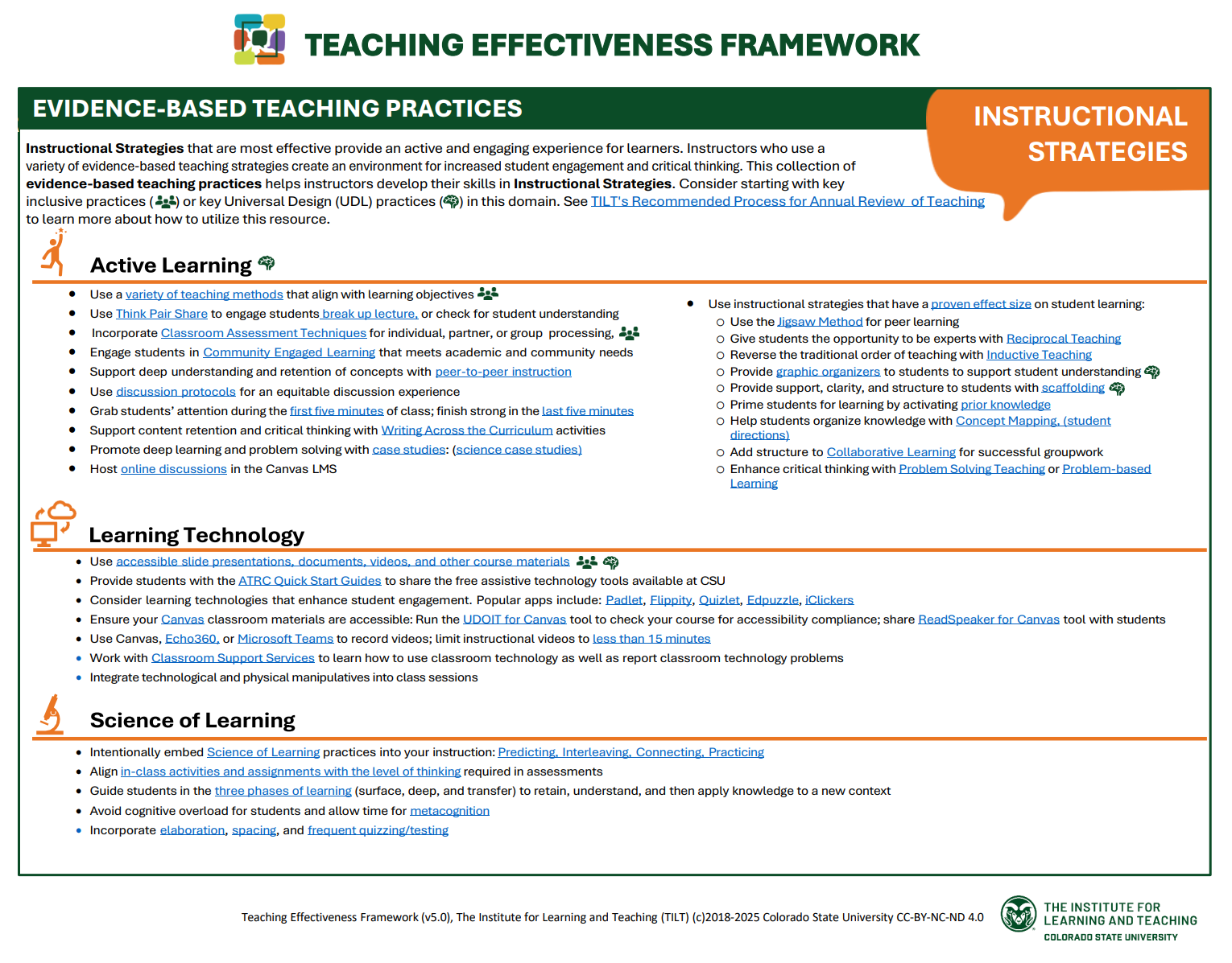 Instructional Strategies | The Institute for Learning and Teaching ...